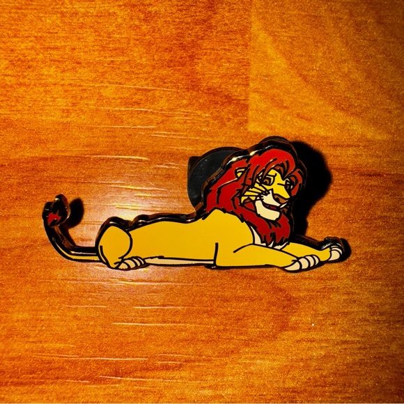 Disney | Other | Disney Parks Pin Adult Simba Sitting Laying Lion King ...